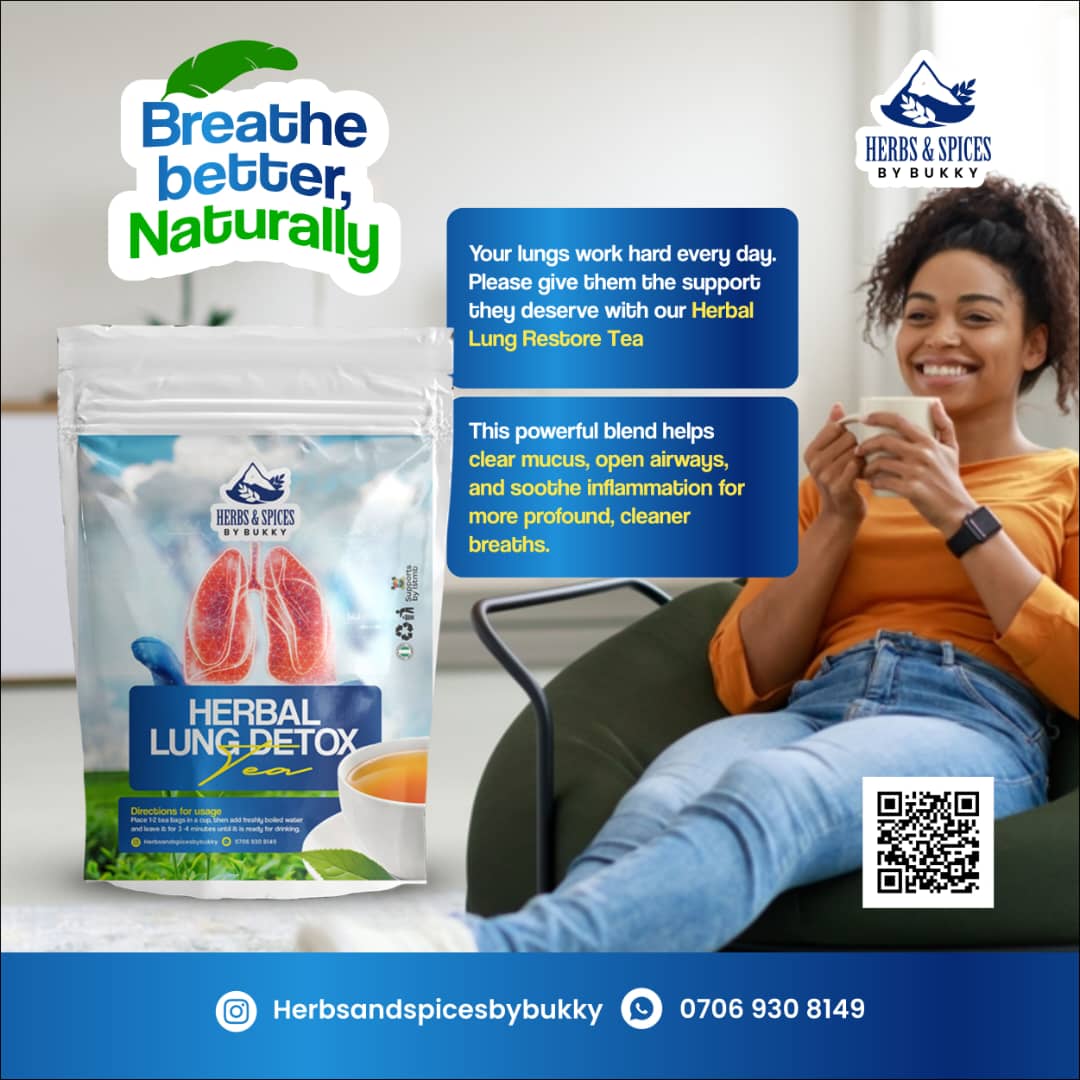 Herbal Lung Detox Tea - Herbs And Spices By Bukky Herbal Lung Detox Tea