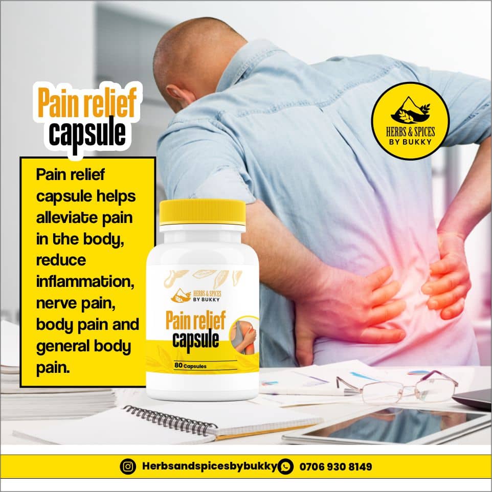 Pain Relief Capsule - Herbs And Spices By Bukky Pain Relief Capsule