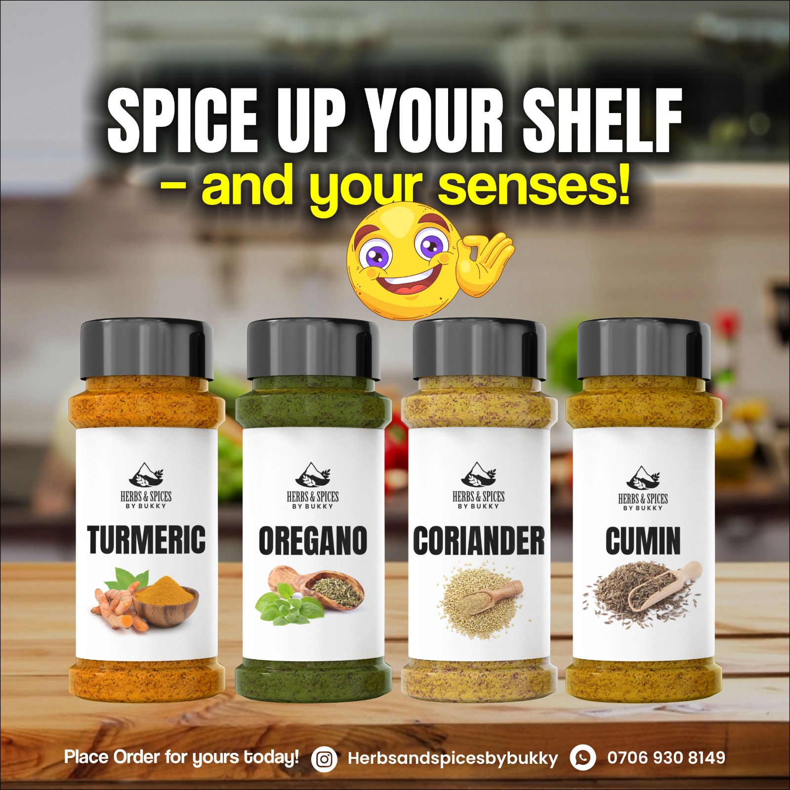 Kitchen Spices - Spice up Your Kitchen Shelf - Herbs And Spices By Bukky